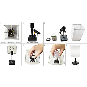 cozoo Bluetooth/WiFi RGB & USB Bedside Table Lamp with 3 USB Charging Ports and 2 Outlets Power Strip, LED Light Bulb Dimmable, Music Sync RGB Color Changing Light for Party Home/Bedroom/Living Room