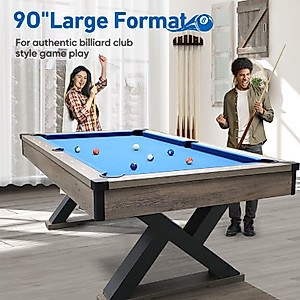 Foosball Table Soccer Arcade Games: Foosball Tables Adult Size for Home, Game Room, Bar - Competition Sized Football Table w/ 2 Balls, 2 Drink Holders