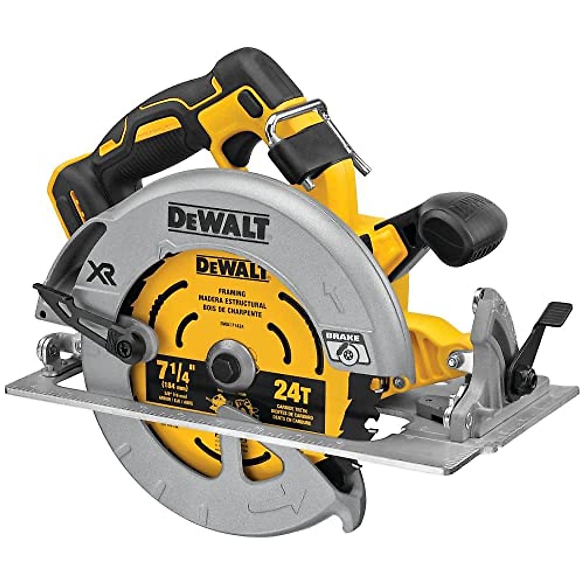 DEWALT 20V MAX* XR® BRUSHLESS 7-1/4" CIRCULAR SAW WITH POWER DETECT™ (Tool Only) (DCS574B)