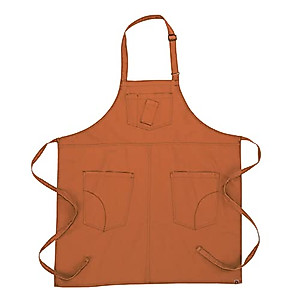 Chef Works Unisex Rockford Bib Apron, Nutmeg, One Size