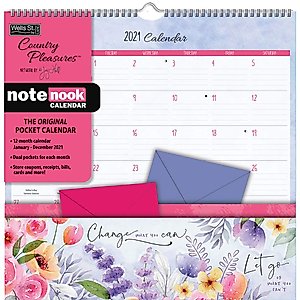 Country Pleasures 2021 Note Nook Calendar