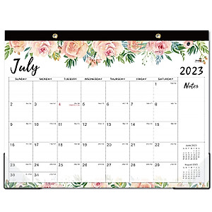 2023-2024 Desk Calendar - Jan 2023 - Jun 2024, 18 Months Large Monthly Desk Calendar, 22" x 17", Desk Pad, Large Ruled Blocks, to-do Lists & Notes, Best Desk/Wall Calendar for Planning or Organizing
