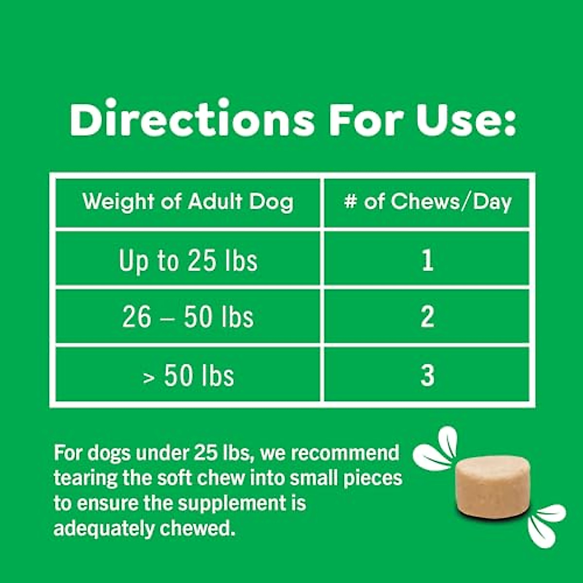 GREENIES Supplements Calming Chews for Dogs Chicken Flavor, 40 Count Soft Chews Dog Calming Supplements, 7.3 oz. Container