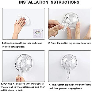 NUZYZ Wall Towel Hooks Coat Hook Hanging Hooks, Heavy Duty Stick on Wall Door Hooks Waterproof Reusable Towel Hooks Adhesive Holders for Hanging Clothes Kitchen Bathroom Adhesive Hooks