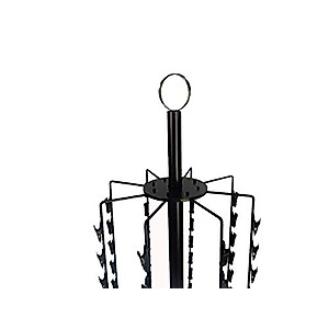 FixtureDisplays® Floorstanding Compatible with Strip Rack w/Header, Rotating, 144 Clips - Black 15967NEW-NPF
