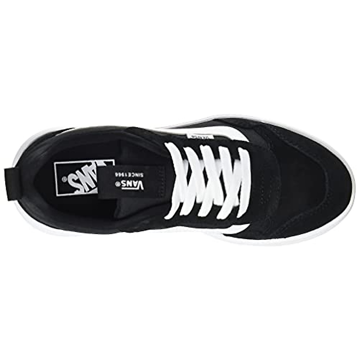 Vans Unisex Range Exp Suede Canvas Sneaker - Black/White 8