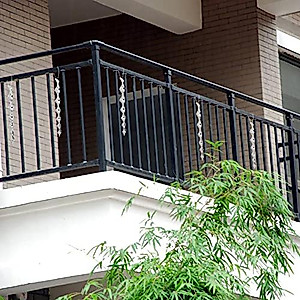 Hanging Anti Bird Rod 12Pcs Excellent Decorative Wind Spiral Reflective Hanging Bird Deterrent Rod Silver