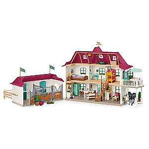 schleich HORSE CLUB — Lakeside Country House and Stable Horse Play Set, 192 Piece Detailed Doll House and Horse Toy Accessories for Girls and Boys Ages 5+