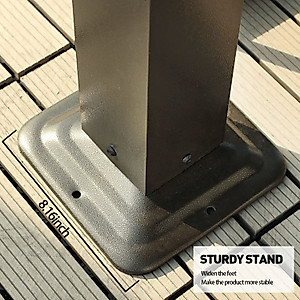 BPS Hardtop Gazebo 12' X 12' Outdoor Tent Shelter Canopy with Netting for Patio, Garden, Yard and Party