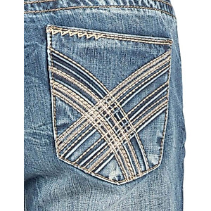 Stetson Men's 1014Rocker Fit Bootcut Jeans Blue 34W x 36L