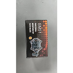 Weymic Black Universal Microphone Shock Mount for Large Diameter Diameter 48-51mm Condenser Microphone Metal Construction