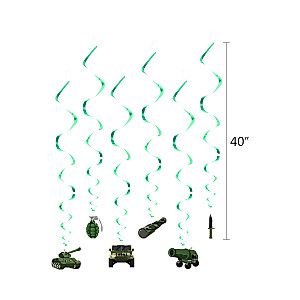 Homond Army Party Decorations, Army Birthday Party Supplies Kit, Army Decorations For Party, Army Banner Cake Topper Swirls, Camouflage Balloon Garland Arch Kit Green Brown