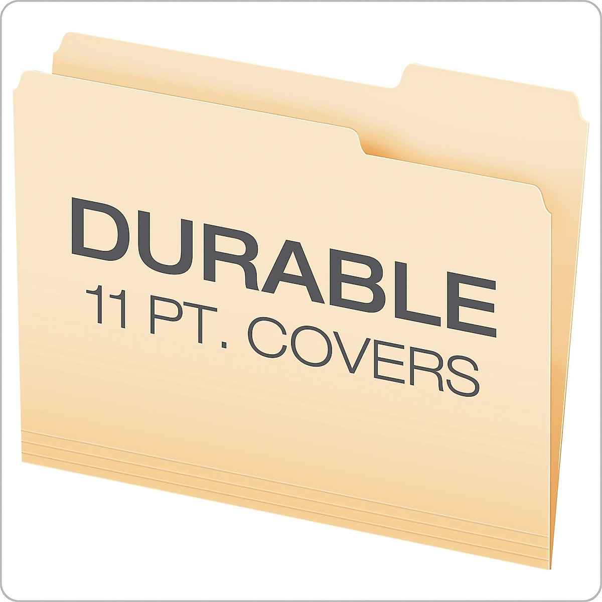 Pendaflex File Folders, Letter Size, 1/3 Cut, Manila, 250 per Box (752250)