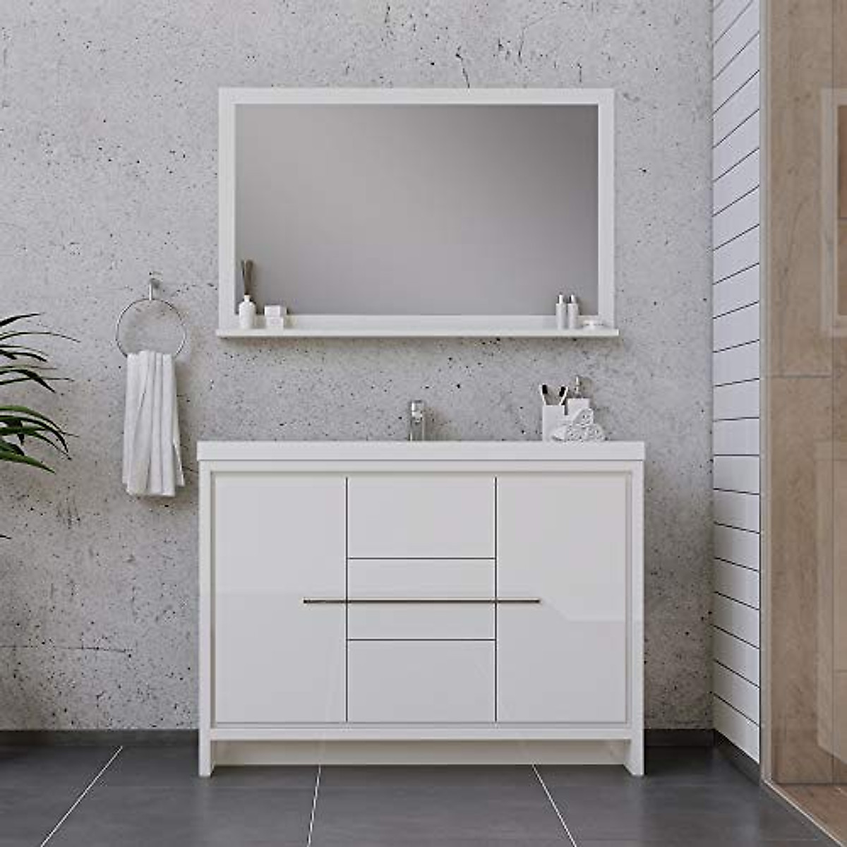 Alya Bath Sortino Bathroom Vanity, White