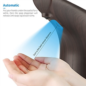 Soap Dispenser Bathroom Touchless Bathroom Dispenser Smart Sensor Liquid Soap Dispenser for Kitchen Hand Free Automatic Soap Dispenser Kitchen Soap Dispenser (Color : D)