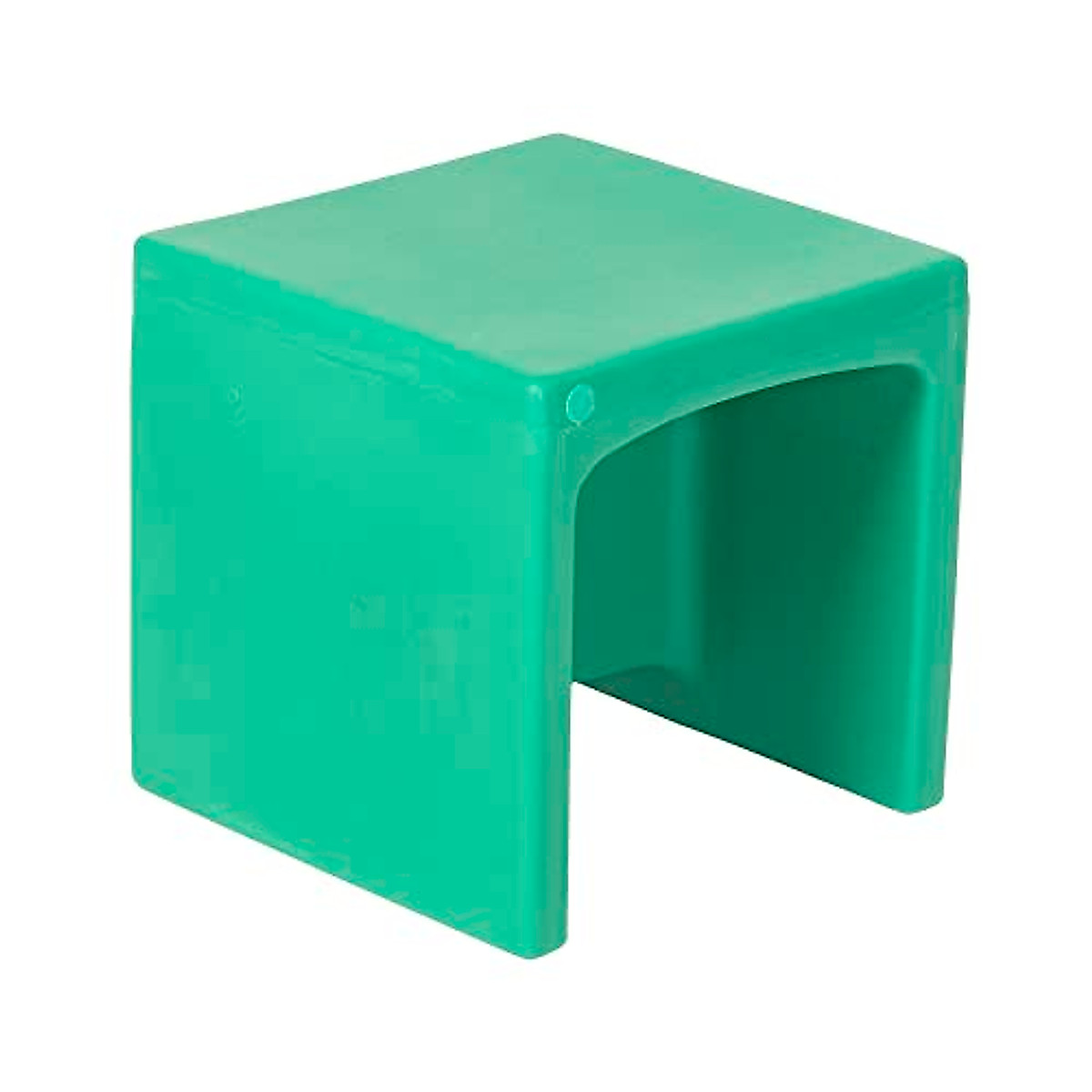 Children's Factory 3-in-1 Cube Chair for Kids, Flexible Seating Classroom Furniture, 1-Pack, Green