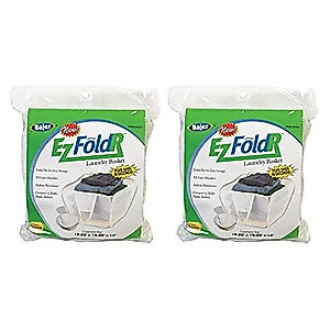 Bajer Laundry Basket 19-1/4" X 19-1/4" X 14" Duramesh Nylon White Bagged