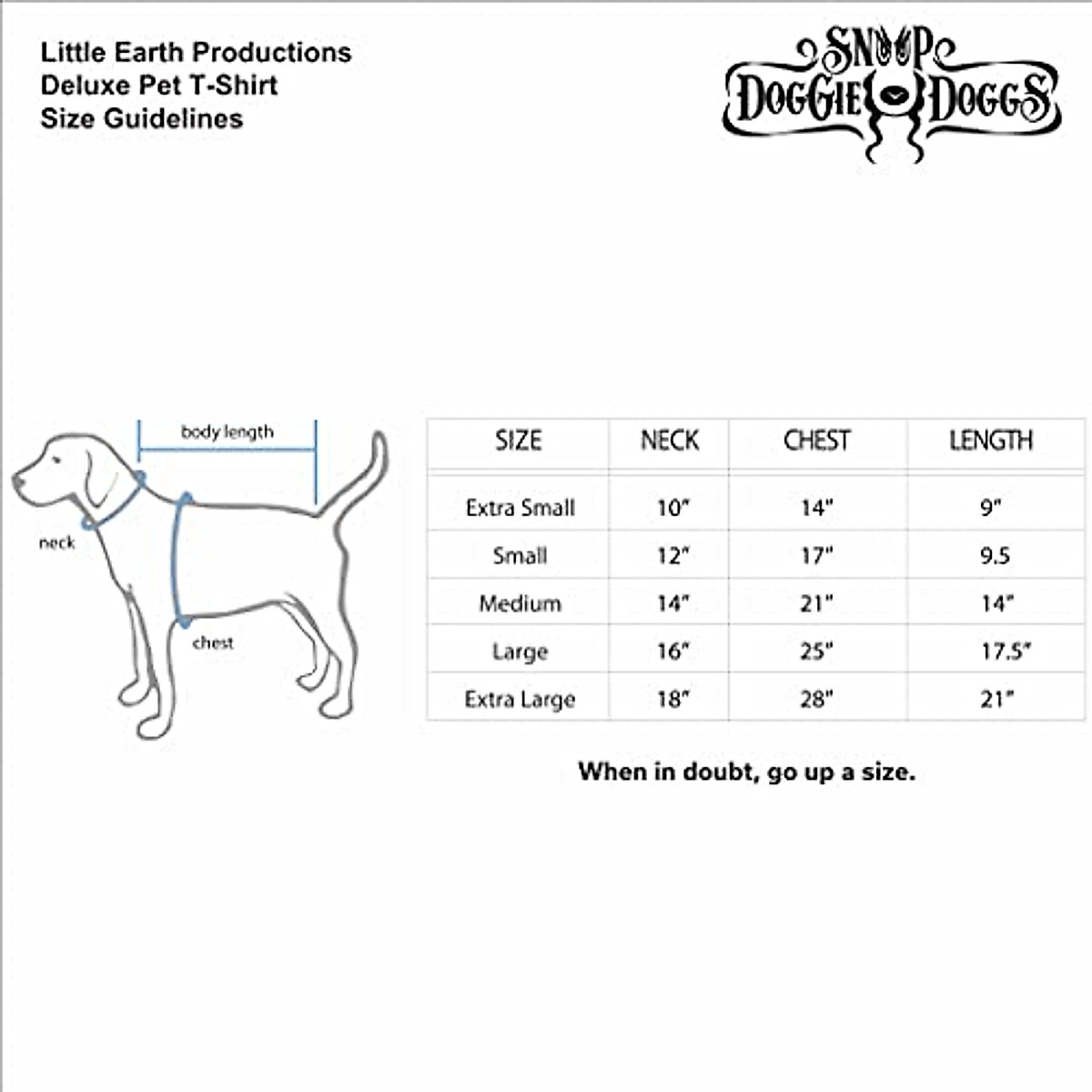 Snoop Doggie Doggs Deluxe Pet T-Shirt, Off The Chain, Large