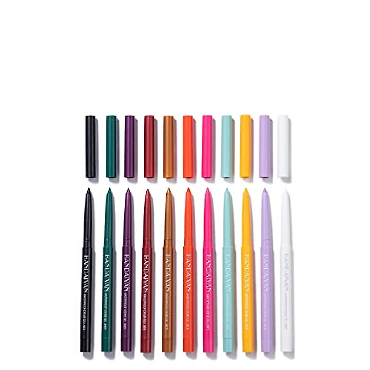 Eye Shadow Pencil, Natural Matte Long Lasting Metallic Eyeliner Pencil Glitter Eyeliner for Women Eye&Lip Liner Professional Waterproof Retractable Eye Makeup Gel Eyeliner Colorful Eyeliner(3)