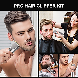 Sejoy Hair Clippers for Men, Cordless Hair Trimmer Zero Gapped Clippers for Men Women Kids Barbers Kit for Household Rechargeable