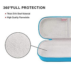 BOVKE Travel Stethoscope Case for 3M Littmann Classic III, Lightweight II S.E, MDF Acoustica Deluxe Stethoscope, Extra Room for Medical Scissors, LED Penlights and Nurse Accessories, Turquoise