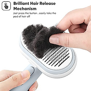 Upgrade Cat Brush for Shedding, Cat Brush for Long or Short Haired Cats,Cat Brushes for Indoor Cats, Cat Grooming Brush Cat Comb for Kitten Rabbit Massage Removes Loose Fur