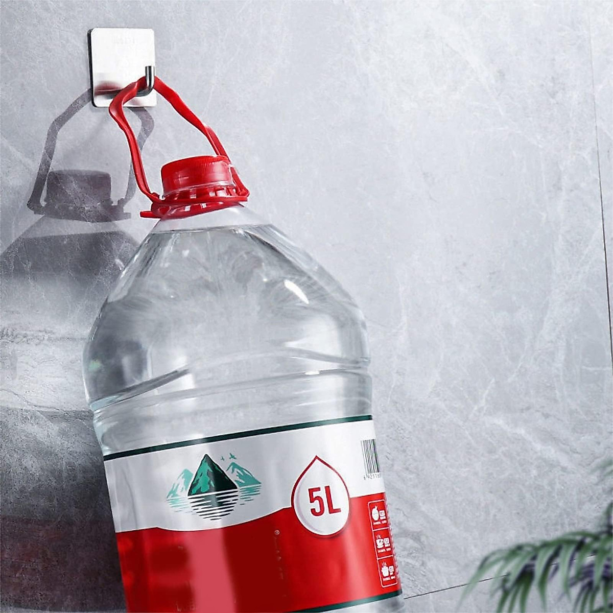 Daewiutr 14 Pack Towel Hooks, Adhesive Hooks Heavy Duty, Shower Hooks for Towels, Wall Hooks Stainless Steel for Bathroom Kitchen Garage Hotel Wall Mounted, Waterproof