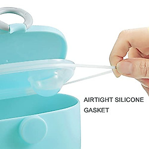 PandaEar Baby Infant Formula Dispensers Mixers| Portable Container Scoop Included| Travel Outdoor Activities (Blue)