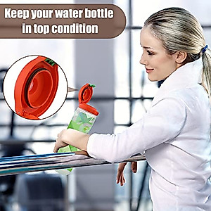 4pcs Replacement Gasket Compatible with Gatorade Water Bottle, Silicone Lid Seal Replacement for 30 oz Gatorade Gx Bottle Rubber Seal Ring Replacement Accessories Part for 30oz Gatorade GX Pods