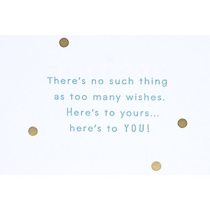 Hallmark Signature Birthday Card (Candle Bundle)