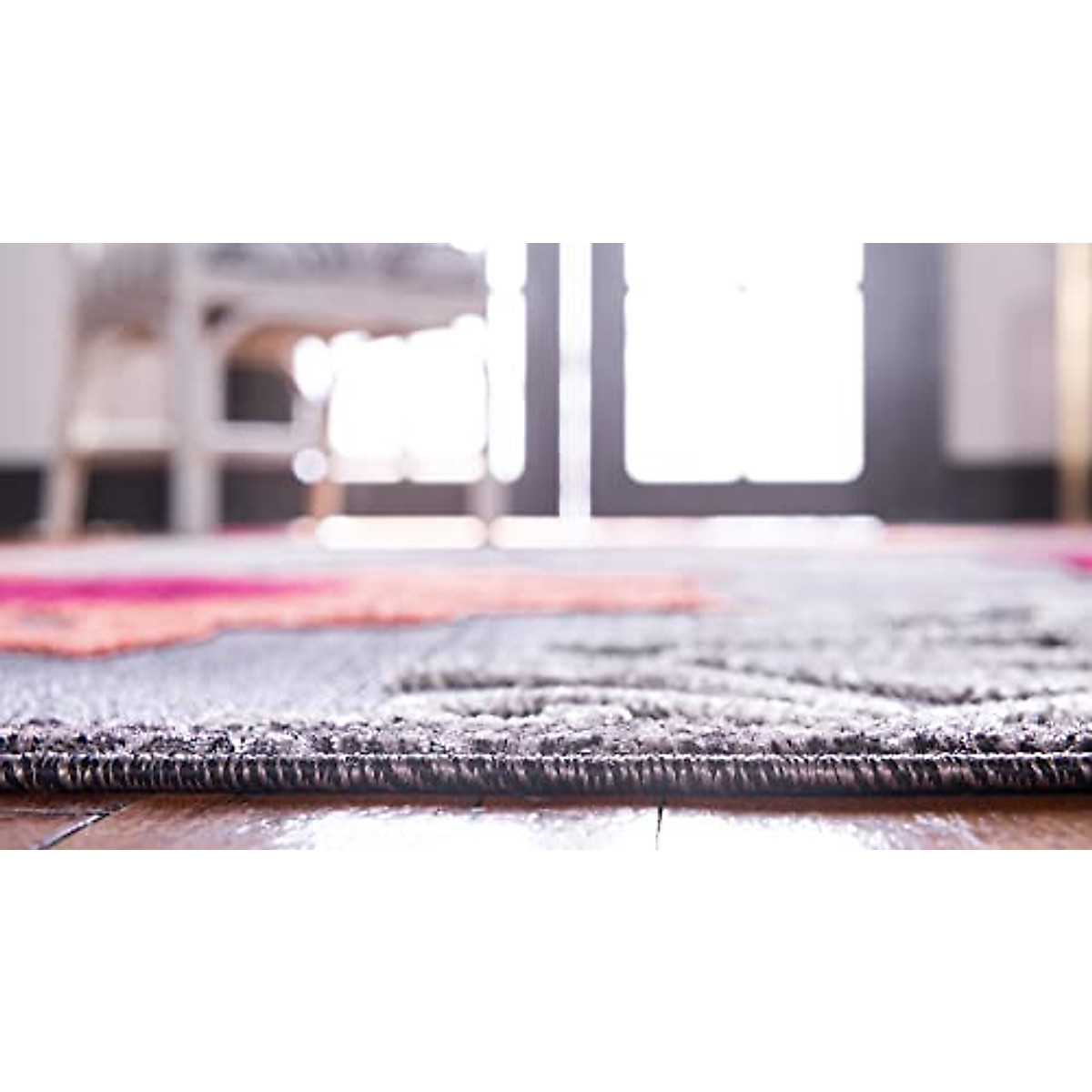 Unique Loom Outdoor Modern Collection Area Rug - Chicago (6&#039; 1&quot; x 9&#039; Rectangle, Brown/ Orange)