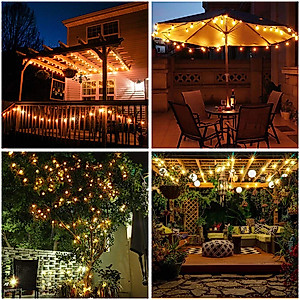 Metaku Globe String Lights Fairy Battery Operated 26ft 60LED with Remote Waterproof Indoor Outdoor Hanging Decorative Christmas for Home Party Patio Garden Wedding