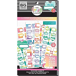 ME & MY BIG IDEAS Happy Planner STCKRS BX, Layered Boxes, 356/Pkg