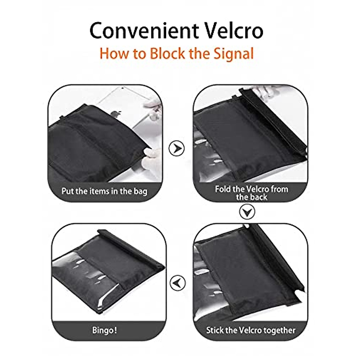 ONEVER 【35 * 45Cm Faraday Bag and 【Smartphone Faraday Bag】