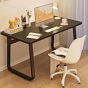 WXJHL Modern Desk 47.3 Inch Computer Table Simple Style Office Writing Desk Industrial Office Table, Sturdy Laptop Table for Home Office