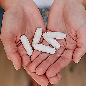 Compostable Dental Floss Refills | Pack of 5 x 33yds Organic Peace Silk Spools | For a Refillable Glass & Stainless Steel Holder | Waxed With Natural Candelilla Wax | Flavored With Mint Essential Oils