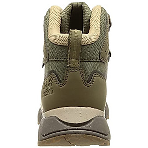 Jack Wolfskin Men's Terraventure Texapore Mid M Hiking Shoe, Brown/Beige, 11