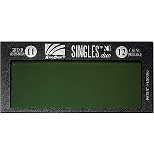 ArcOne S240 DUO Horizontal Single Auto-Darkening Filter for Welding, 2 x 4", Variable Shade, Grind Mode HD (Shade 11/12)