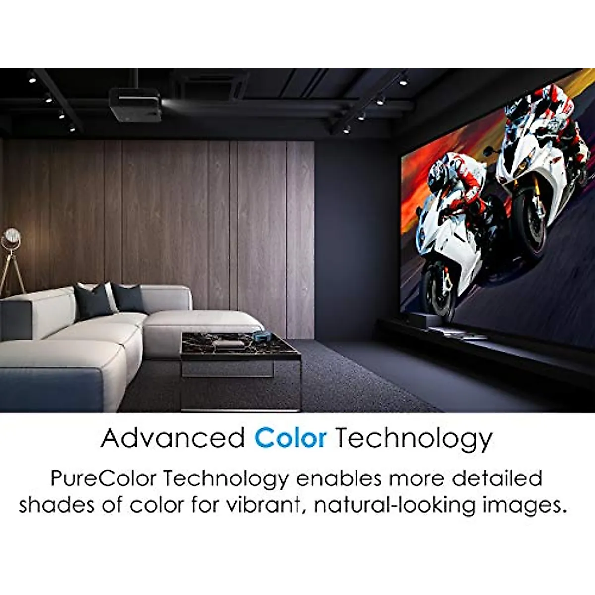 Optoma UHD51ALV True 4K UHD Smart Projector with HDR | Super Bright 3,000 Lumens | HDR10 | Works with Alexa and Google Assistant | Voice Command to Activate Projector | USB Media Streamer