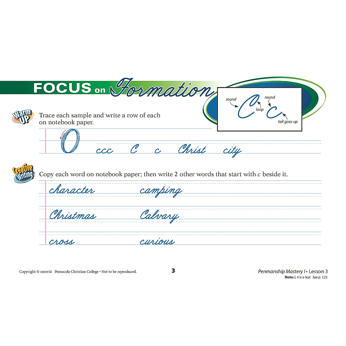 Penmanship Mastery I - Abeka 4th Grade 4 Cursive Penmanship Student Work Book