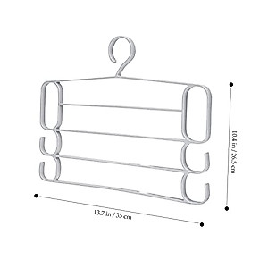 HANABASS 3pcs Tie Rack Hanger Hanger for Pants Multipurpose Hanger Skirt Clothes Hanger Skirts Hangers Leggings Hanger Coat Hanger Pants Rack Trousers Space Saving Hangers Jeans Hangers Pp