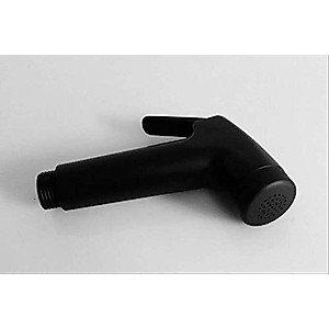 MINJING Black Handheld Bidet Spray Abs Shower Sprayer Set Toilet Faucet Shower Bidet with Hose and Holder Set d
