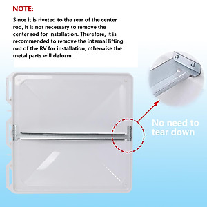 Swess RV Roof Vent Lid Cover for Jensen Metal Roof Vents Suitable for 13 * 13 Inch Motorhome Roof Vent Cover Camper Trailer