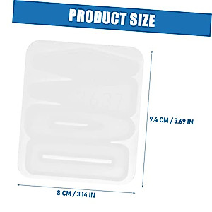 COHEALI 2pcs Hairpin Silicone Mold DIY Hair Clip Mold Resin Hair Clip Mold Resin Jewelry Mold De para Gelatinas Resin Tray Mold Resin Hair Clips Hairpin Casting Molds Girl