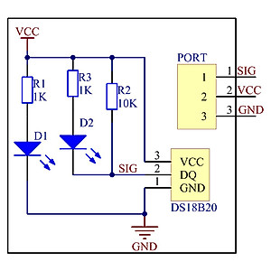 SunFounder DS18B20 Temperature Sensor Module Compatible with Arduino and Raspberry Pi