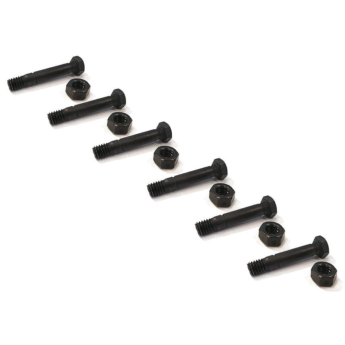 The ROP Shop | (Pack of 6) Shear Pin Bolt & Nut for Ariens Platinum SHO 24 921038, 921050 Motor