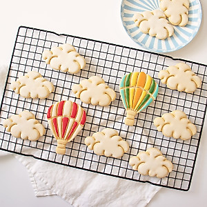 Set of 3 Baby Shower themed cookie cutters (Designs: Hot Air Balloon, Fluffy Cloud, and Blimp), 3 pieces - Bakerlogy