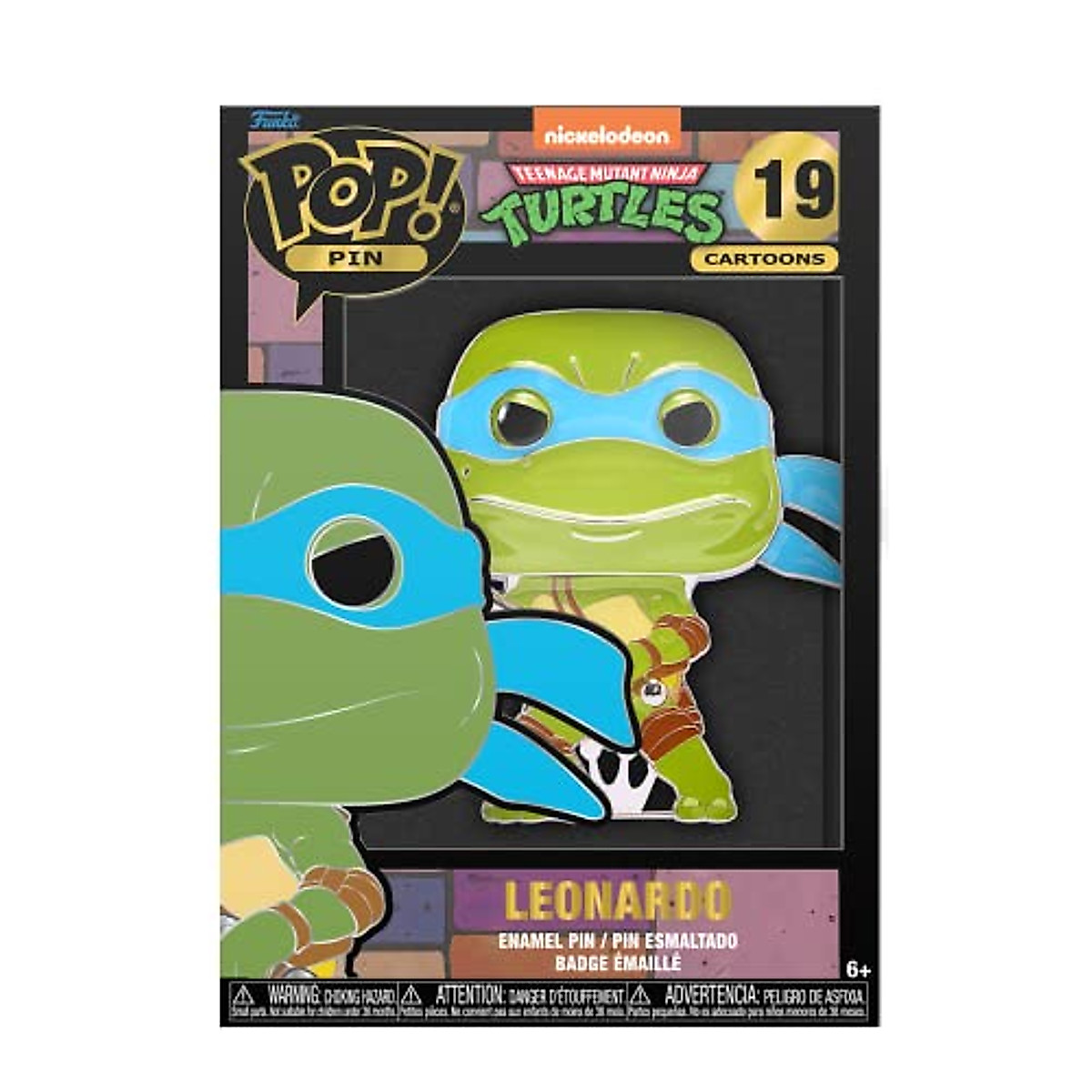 Funko Pop! Pin: Teenage Mutant Ninja Turtles - Leonardo, Glow in The Dark