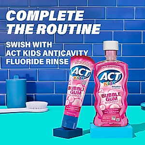 ACT Kids Anticavity Fluoride Toothpaste 4.6 oz. Bubble Gum Blowout