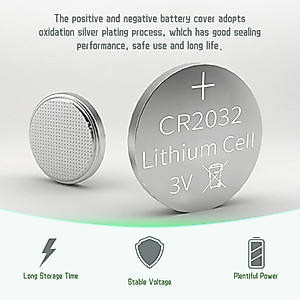 anmas rucci 200PCS CR2032 Lithium Battery Batteries 3V Coin Button Cell for LED Tea Light Candles, CR2032 3v Lithium Battery, 230mAh 3V Coin Battery